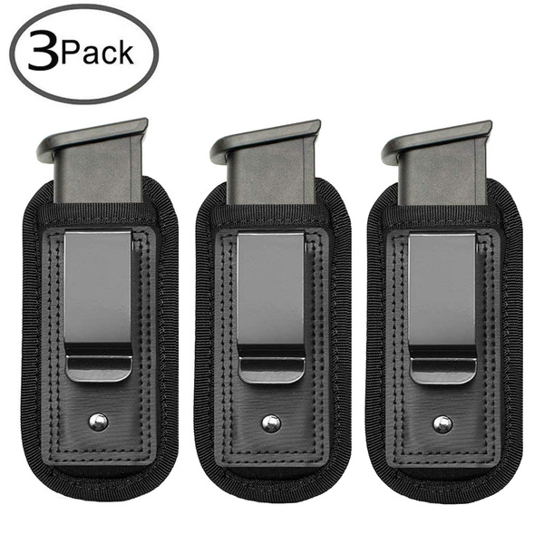 3 Pack Iwb Inside Waistband Pistol Handgun Magazine Holster Pouch For Concealed Carry Universal