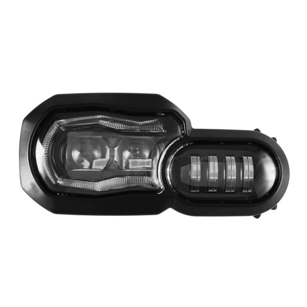 High/Low beam LED Headlight with Angel Eye DRL Assembly Kit and ...