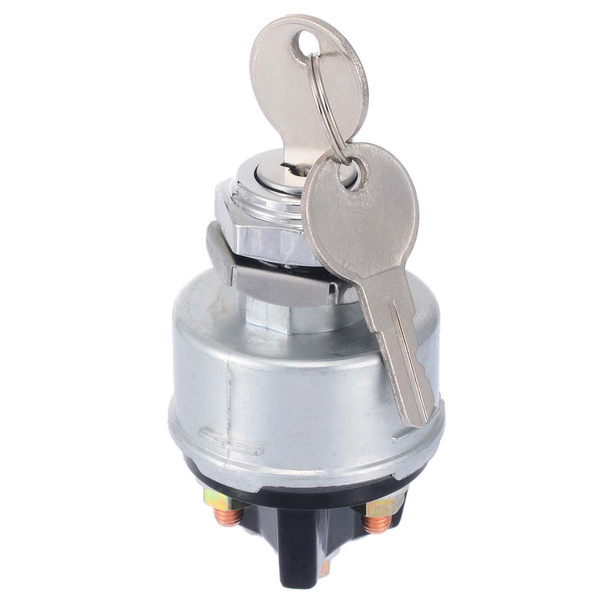 Universal 3 Position Ignition Starter Key Switch Lock with Momentary ...