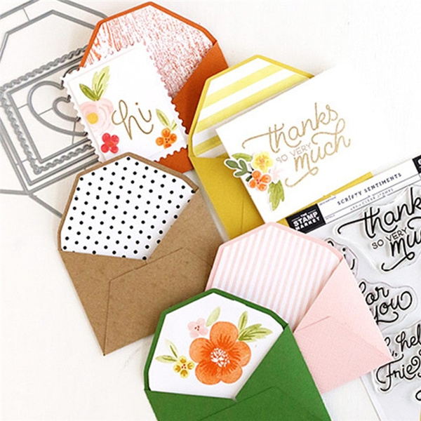 Envelope Ensemble Dies Metal Cutting Dies New 2019 for Card Making ...