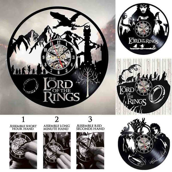 Classic Movie The Hobbit The Lord of The Rings Black Vinyl Record Wall ...