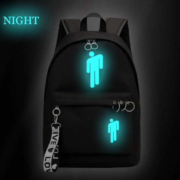 Billie Eilish Student School Bag Laptop Backpack Children Kid Travel ...
