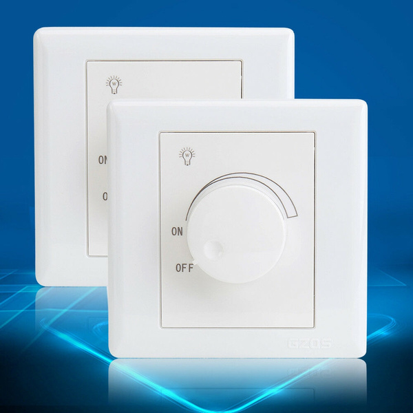 LED Dimmer Single Light Switch for Dimmable lighting White 3W to 250W ...