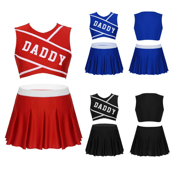 Women's Cheer Leader Uniform Dress Cheerleading Role Play Outfit Set | Wish