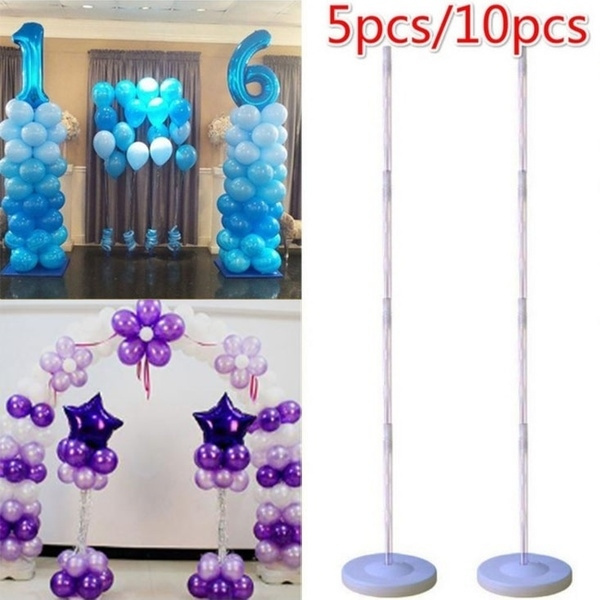 5pcs/10pcs 130cm Balloon Column Kits Plastic Balloon Arch Stand with ...