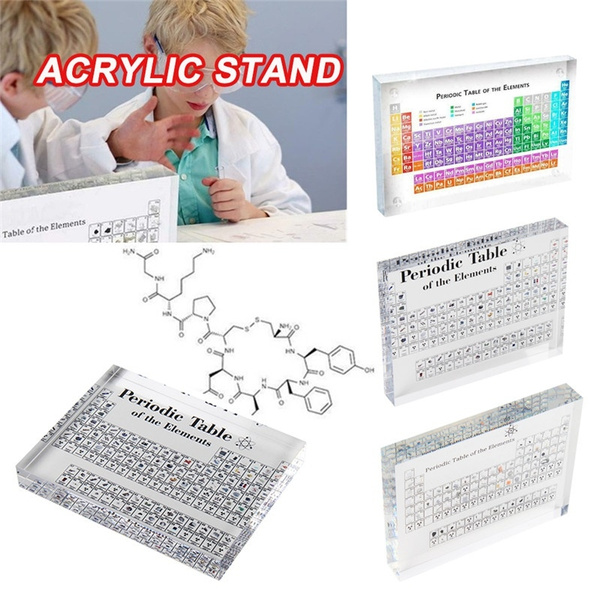 Periodic Table Display with Elements Acrylic Student Teacher Teaching ...