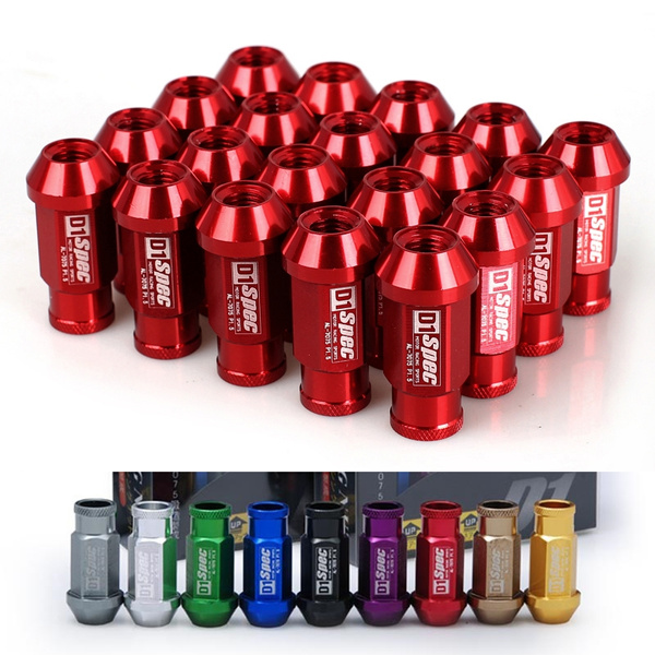 20pcs/set M12x1.5/1.25 D1spec Jdm Billet Aluminum Steel Racing Wheel ...