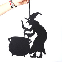Witch Halloween Hanging Sign Door Hanging Halloween Decoration | Wish
