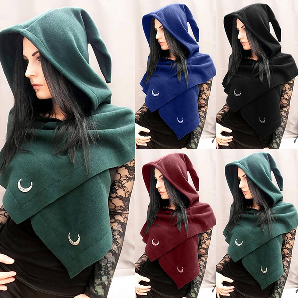 Adult Renaissance Priest Hooded Cloak Medieval Cosplay Death Cloak ...