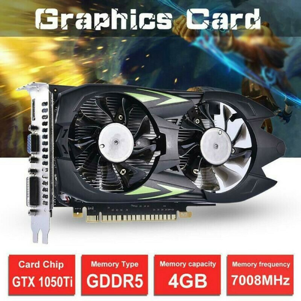Durable Cooler Fan Host Graphics Cards Game Computer Part GTX 1050 Ti ...