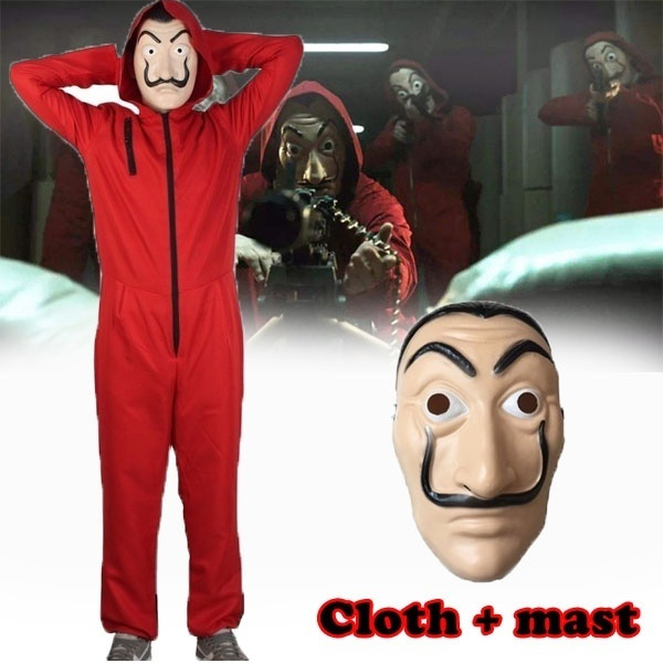 2019 New Salvador Dali Movie Costume Money Heist The House of Paper La ...