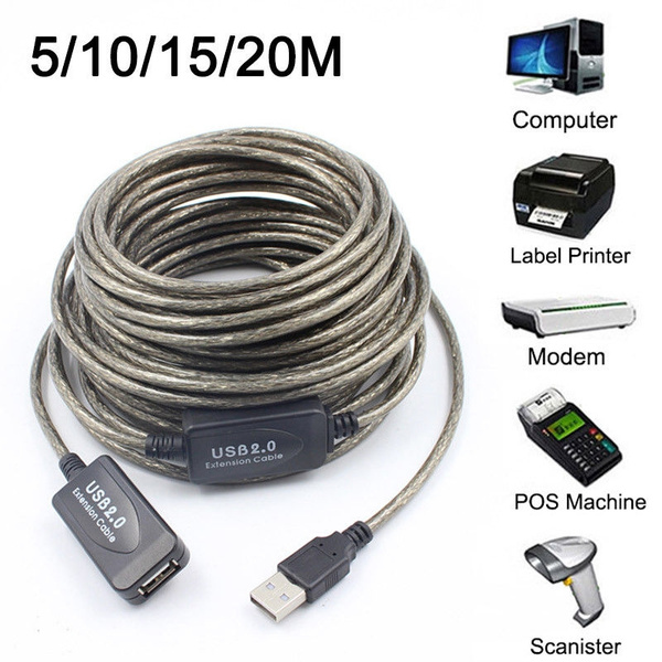 5-20M USB2.0 Cable Extension Active with Signal Amplifier Cable Length ...