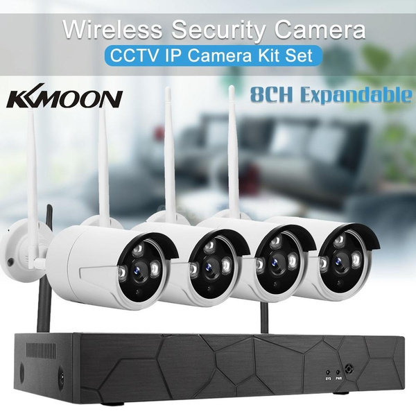 KKmoon K8208-8 8CH NVR + 4 Cameras Wireless NVR Kit Security ... KKmoon K8208-8 8CH NVR + 4 Cameras Wireless NVR Kit Security ...