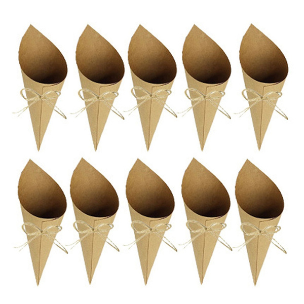 50pcs Wedding Confetti, Paper Petal Cones,Cones for Confetti,Wedding ...
