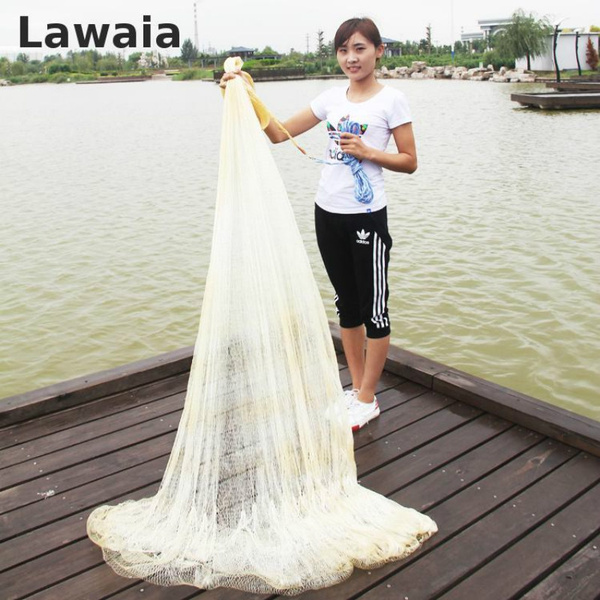 Finefish nylon fishing net USA cast nets water 3-4m/10-13ft hand throw ...