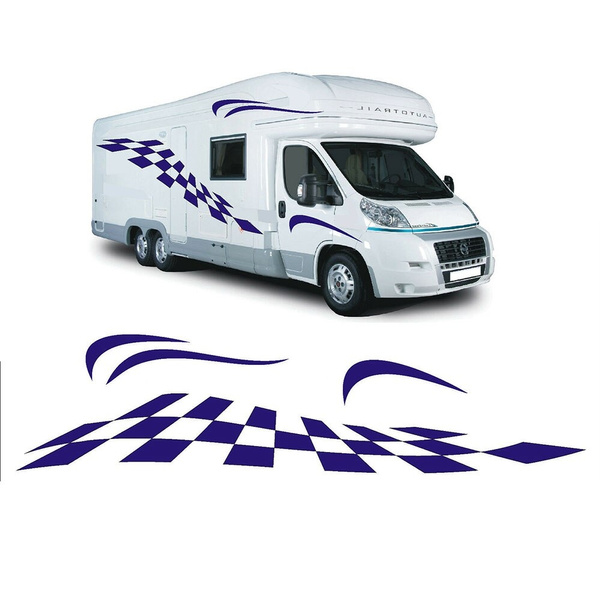 2m Motorhome vinyl graphics stickers decals set camper van RV caravan f ...