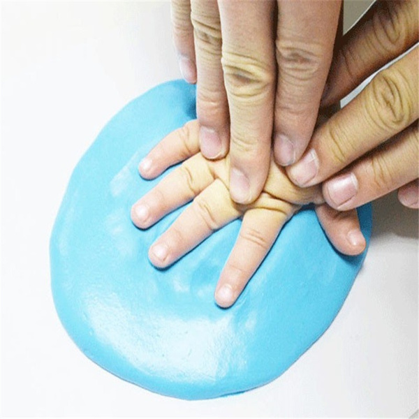 Baby Clay Handprint Footprint or Paw Print Keepsake Kit - Dries Stone ...