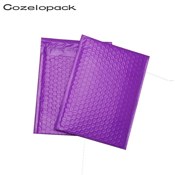 #000 4x8" 122x178mm Purple Poly Bubble Mailers Padded Envelopes Self ...