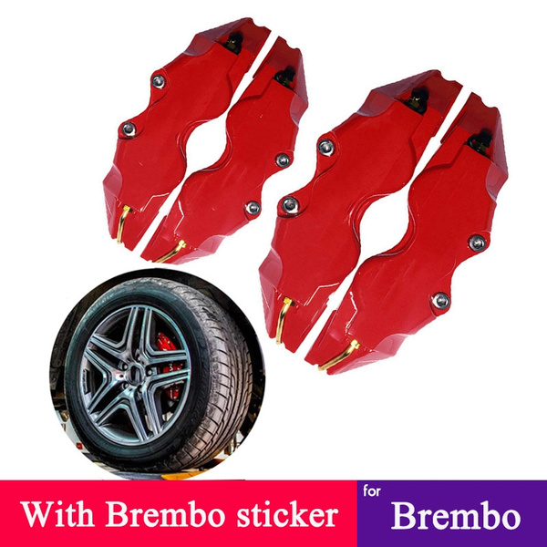 4x for Brembo Heat-resisting ABS Plastic Disc Brake Caliper Covers Car ...
