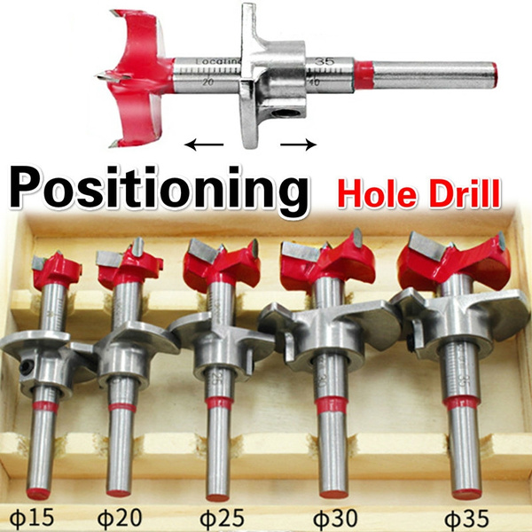 7pcs/Set Woodworking Positioning Hole Drill Bits Kit Cemented Carbide ...