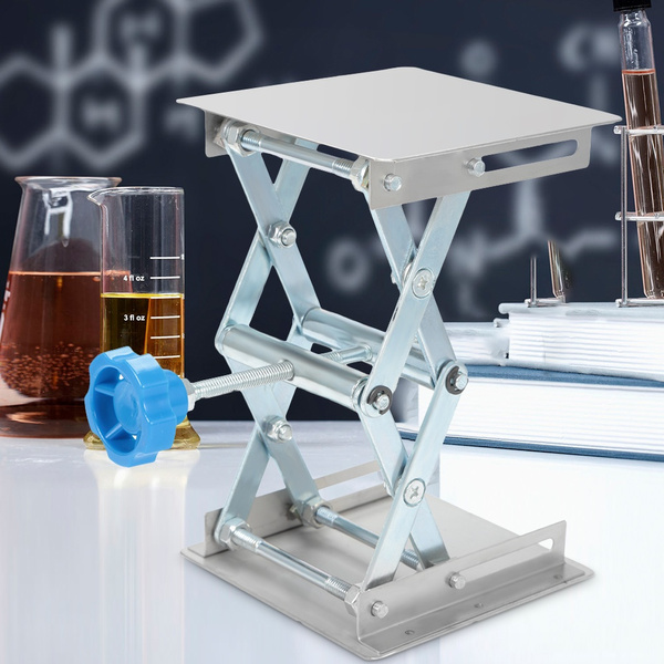 Stainless Steel Lifting Platform Stand Rack Scissor Lab Jack Adjustable ...