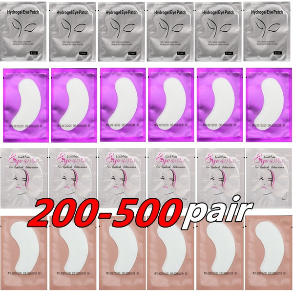 200-500pair Grafted Eyelash Sticker Hydrogel Under Eye Gel Pads | Wish