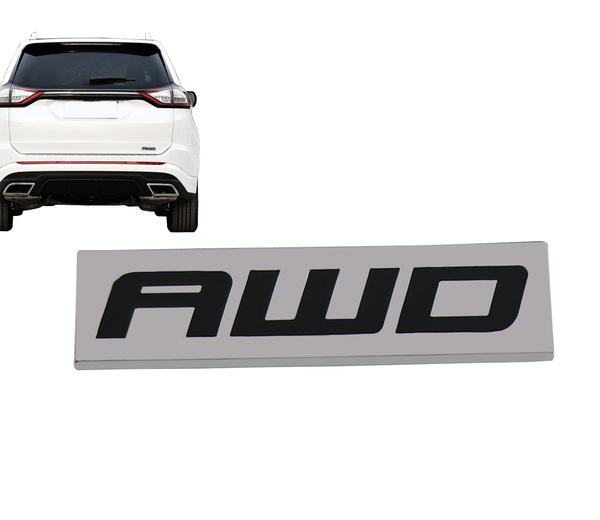 Chrome Black AWD for Auto SUV Fender Trunk Lid Emblem Decal Badge ...