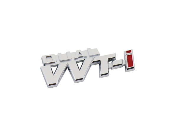 Chrome Red DUAL VVT-I for Fender nameplate Emblem Badge Sticker | Wish