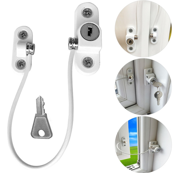 Window Security Chain Lock Sliding Security Limiter Lock Stop Door ...