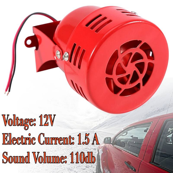 12V Electric Car Truck Motorcycle Driven Siren Horn Alarm 50s Red | Wish