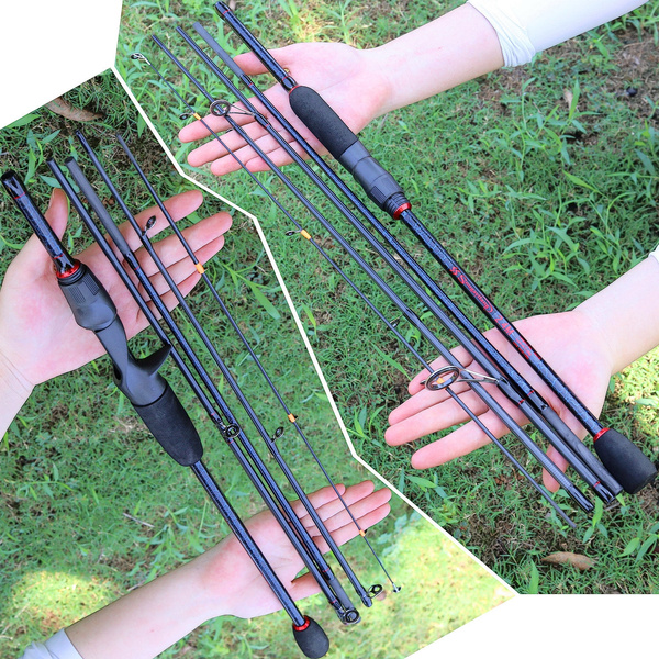 Sougayilang Fishing Rod Pole Carbon Fiber Casting Rod Trout Bass ...