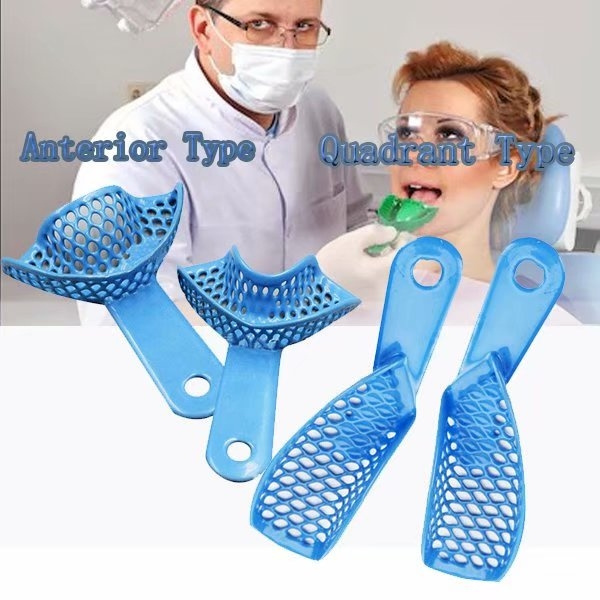 Dental Impression Kit 12-Pack Dental Disposable Impression Trays #7 UR ...