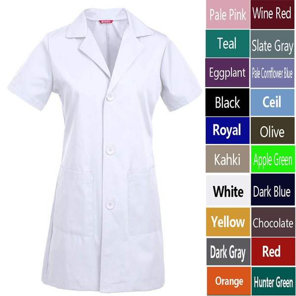 Women's Short Sleeve Lab Coat | Wish