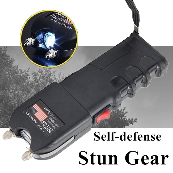 Led Flashlight High Power Electronic Anti Riot Device Ladies Stun ...