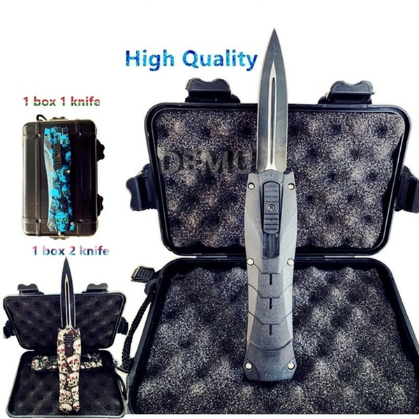 2019 Safety Cutting Knives OTF EDC Spring Assisted Knife Fixed Blades ...