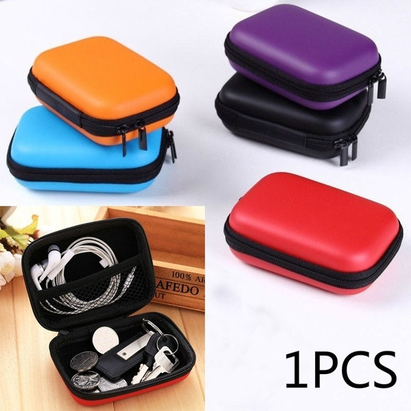1PCS Headset Bag Mobile Phone Data Cable Box Digital Package Earphone ...
