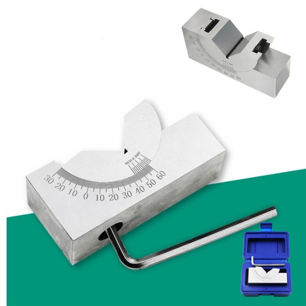 Stainless Steel Adjustable Angle V Block Milling Precision Angle Gauge ...