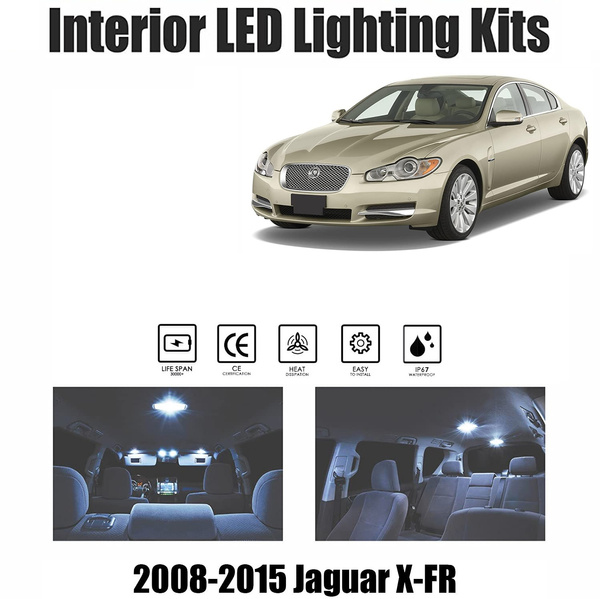 Interior LED for Jaguar X-F 2008-2015 (10 Pieces) White Interior LED ...
