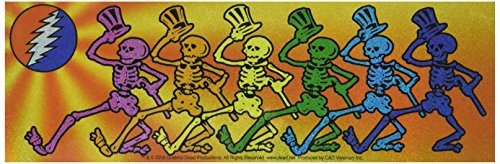 C&D Visionary Grateful Dead Skelly's Glitter Die Cut Vinyl Sticker ...
