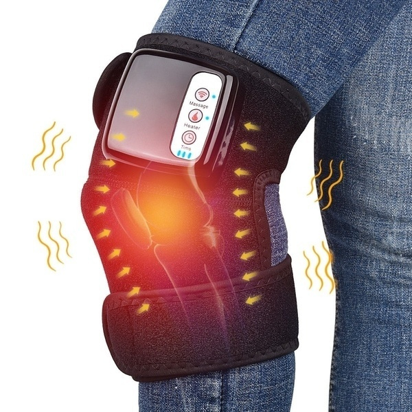 Knee Heat Massager Shoulder Joint Elbow Legs Pain Relief Vibration ...