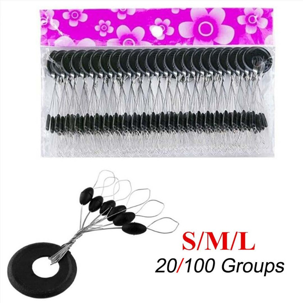 20Groups or 100Group Fishing Fish Bobber Stopper Float Line Olive ... 20Groups or 100Group Fishing Fish Bobber Stopper Float Line Olive ...
