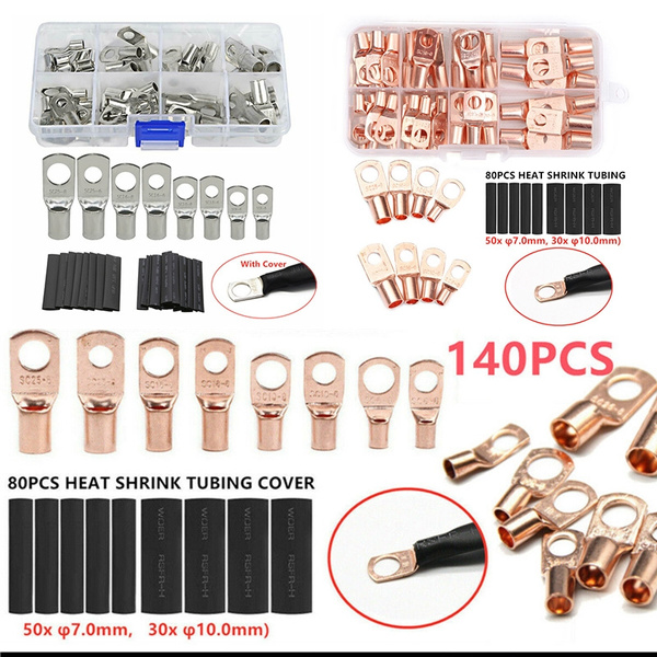 140pcs ring terminal lug sc series peephole copper terminal box | Wish