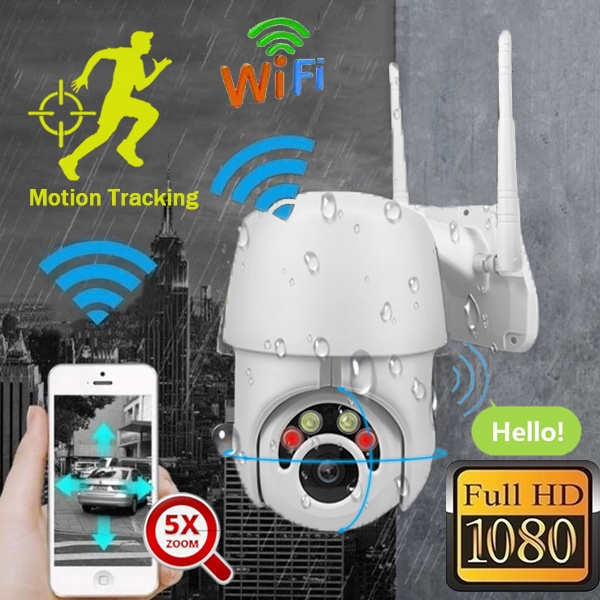 Full HD 1080p Outdoor Surveillance Camera PTZ CCTV IR Wifi IP Camera ...