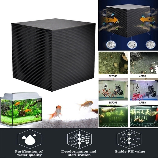(2 Sizes) Eco-Aquarium Water Purifier Cube Original Aquarium Cleaning ...
