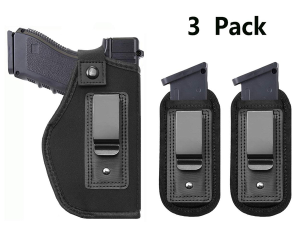 (3 Pack) Universal Magazine IWB Holster for Concealed Carry Pouch ...
