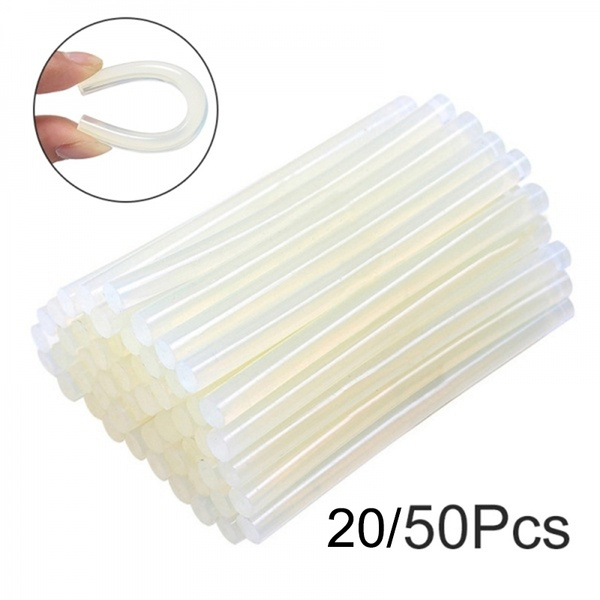 20/50pcs 100×7mm Hot Adhesive Melt Stick Heating Glue Gun Accessory ...