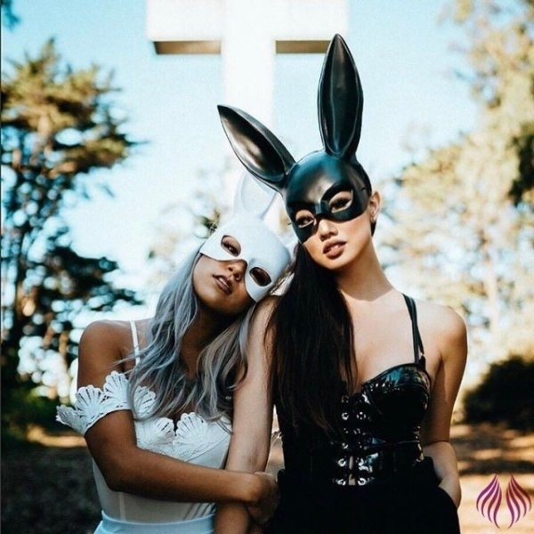2019 Halloween Party Cosplay Animal Mask Latex Rabbit Mask Bunny Mask ...