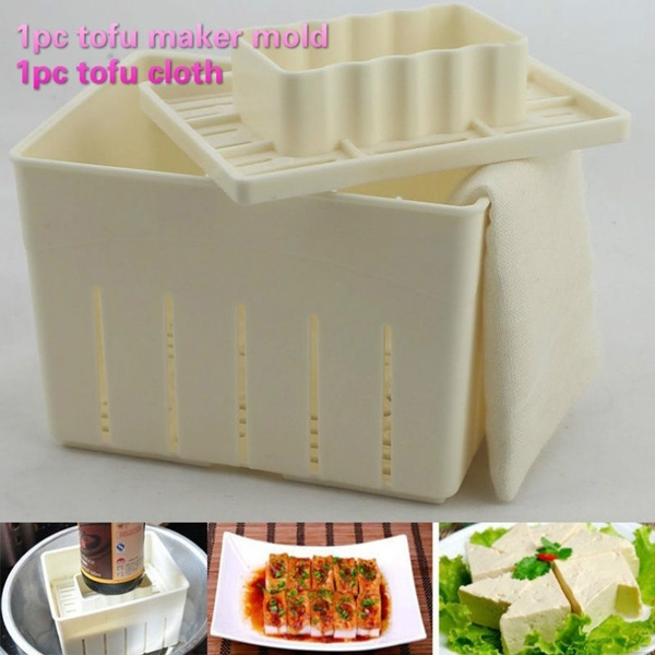 Tofu Maker Tofu Machine Pressing Mold Kit + Cotton Cheese Cloth Kitchen ...
