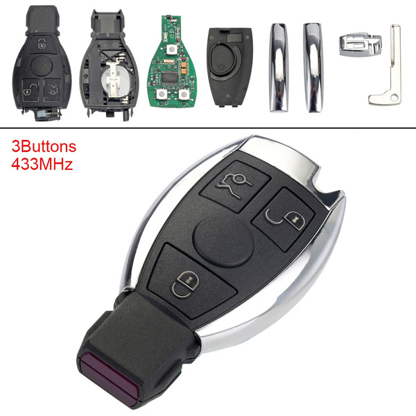 433MHz 3 Buttons Keyless Uncut Flip Remote Key Fob | Wish