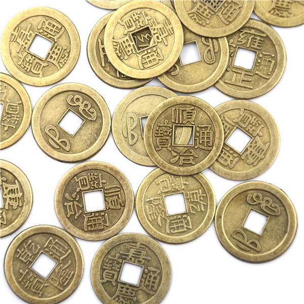 20pcs Feng Shui Coins 2.3cm Lucky Chinese Fortune Coin I Ching Money ...
